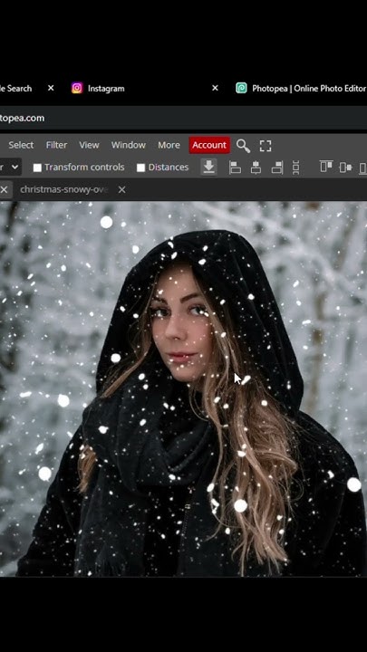 Create Realistic Snow Effects in Photopea Like a Pro! ️ - YouTube