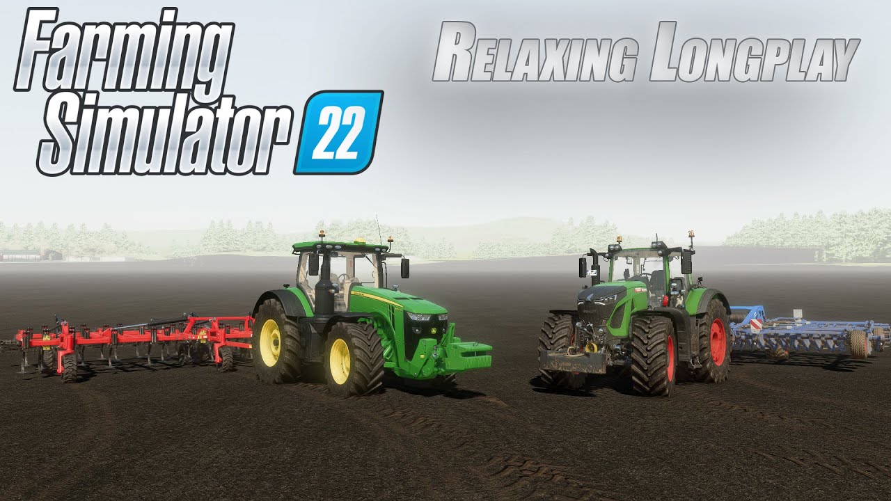 FS22 Relaxing Longplay [No commentary] Культивация John Deere 8400R ...