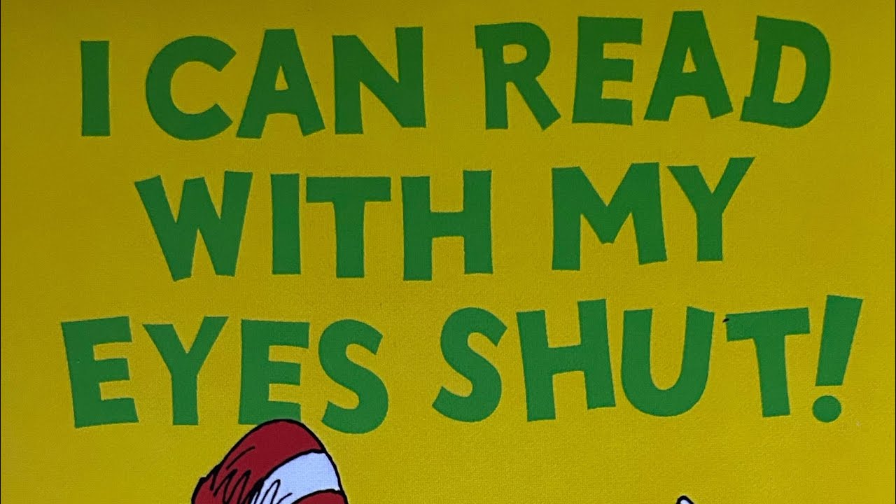 Read with me!!! I can read with my eyes closed - YouTube