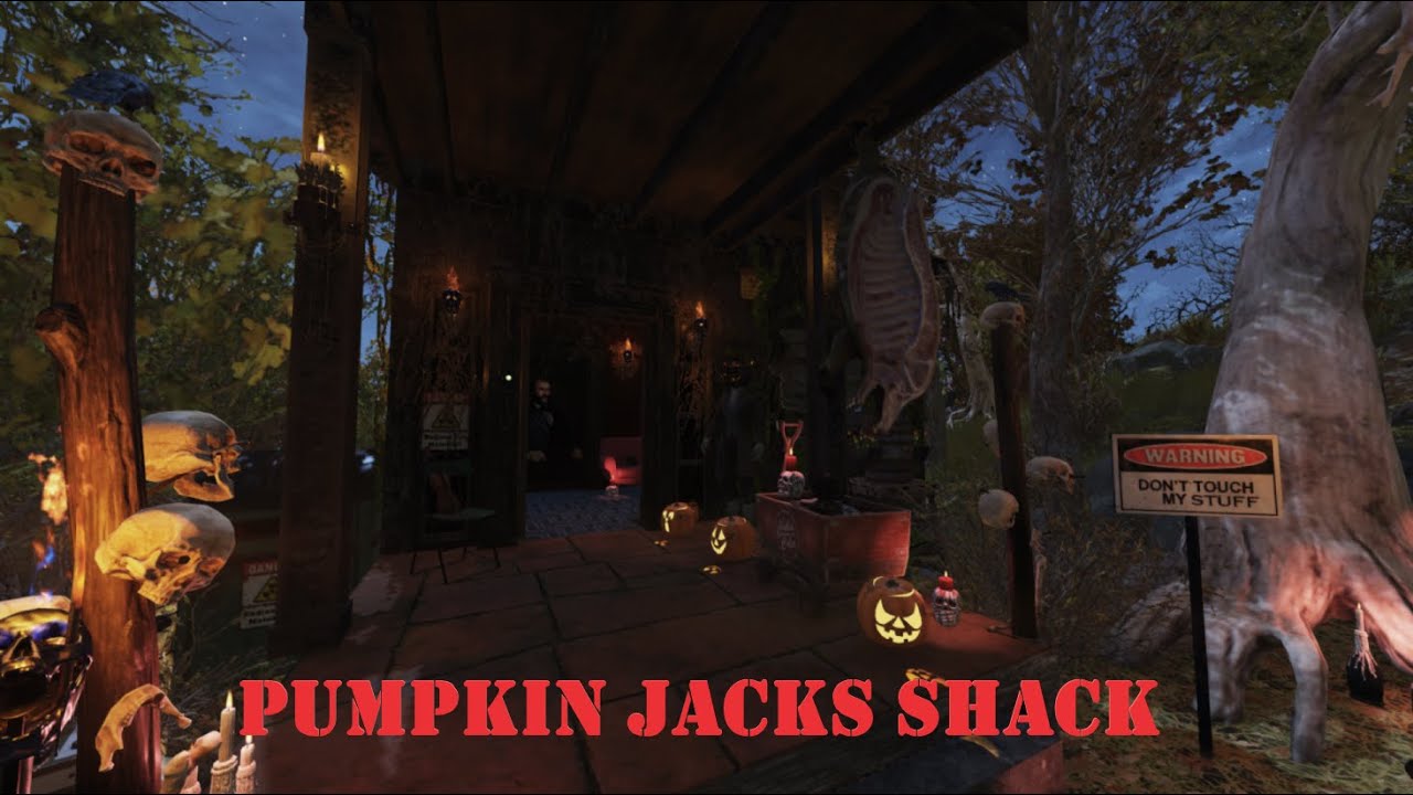 Fallout 76 Camp Tour #89 Pumpkin Jacks Shack - YouTube