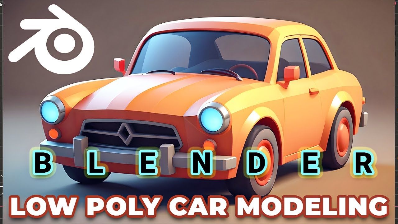 How to Model a Low Poly Car in Blender Tutorial - YouTube