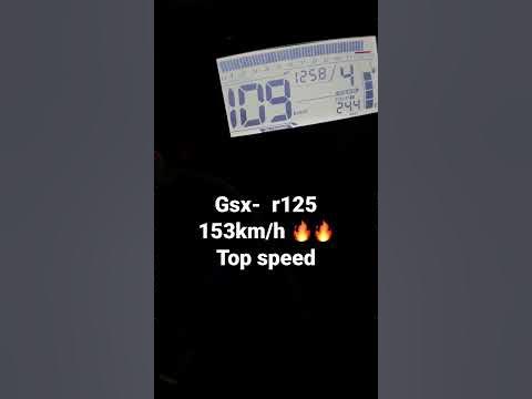 Gsx r125 153km/h top speed 최고속 찍었습니다 #gsxr #gsxr125 #topspeed - YouTube