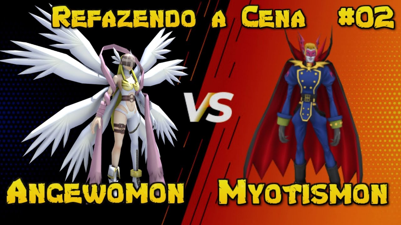 Refazendo a cena #02 - Angewomon Vs Myostismon (Vandemon) - Digimon ...