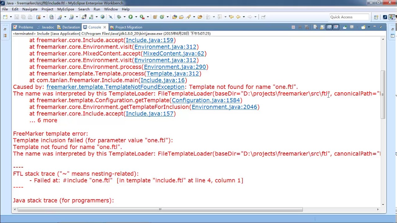 Java Web扩展-Freemarker-10.包含指令 - YouTube