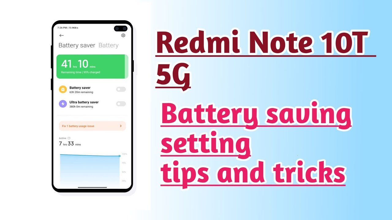 Redmi Note 10T 5G Battery saving setting tips and tricks - YouTube