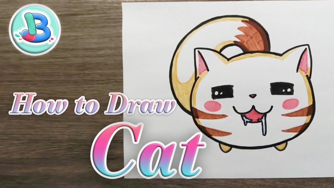 How to Draw a Cat 🐱🥴 | Easy Step by Step for Beginners | Drawing ...