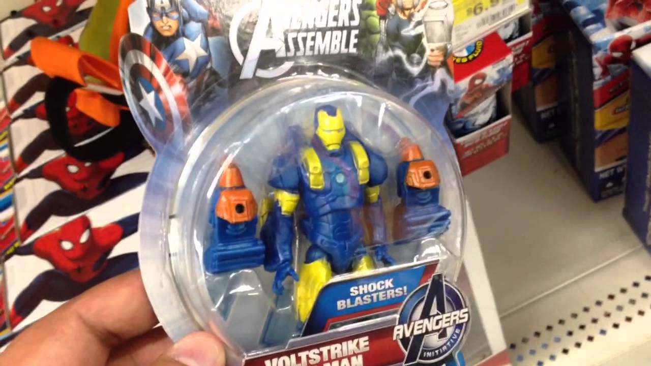 IRON MAN "Voltstrike Iron Man" with Shock Blasters MARVEL AVENGERS ...