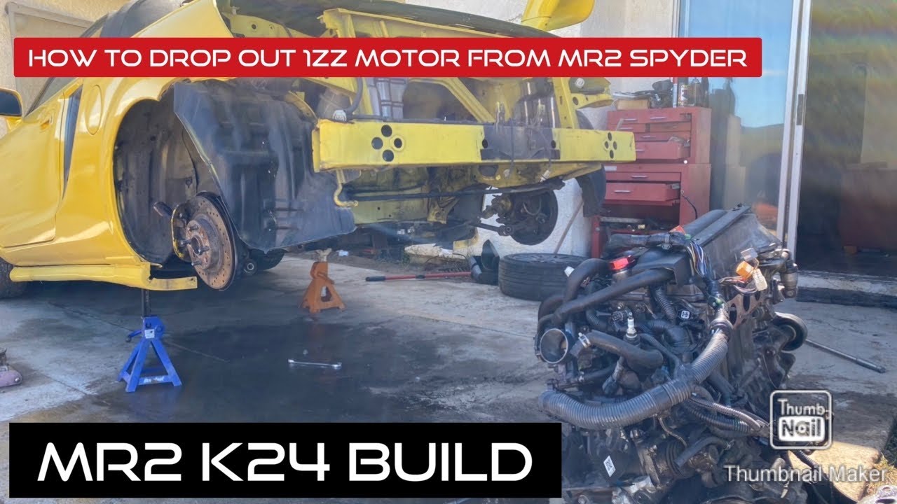 TOYOTA MR2 SPYDER k24 BUILD PART 2 - YouTube