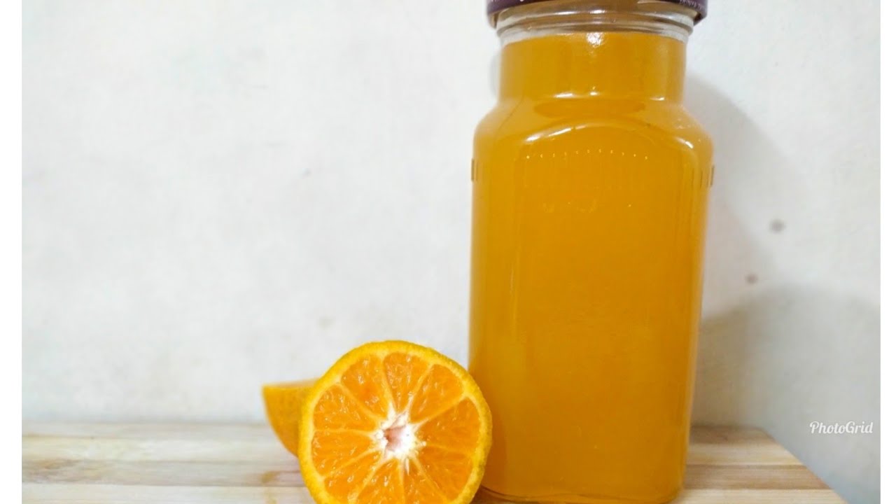 How to make orange squash at home - YouTube