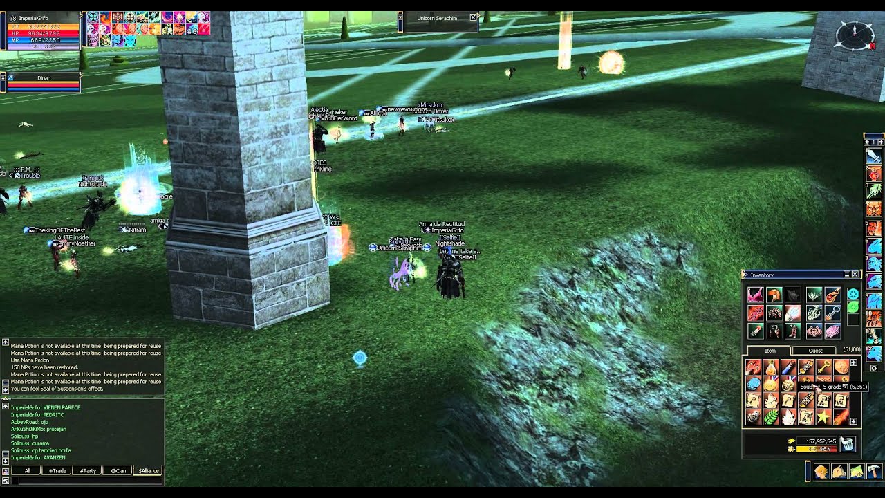 Lineage 2 War Cry C4 ImperialGrifo (WIC,FM,INF VS YYW,KILLER,KG) Parte ...