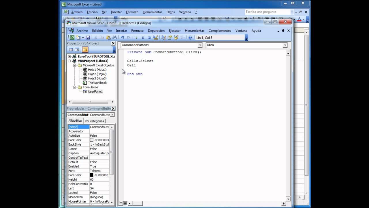 Excel VBA: autoajustar filas y columnas - YouTube