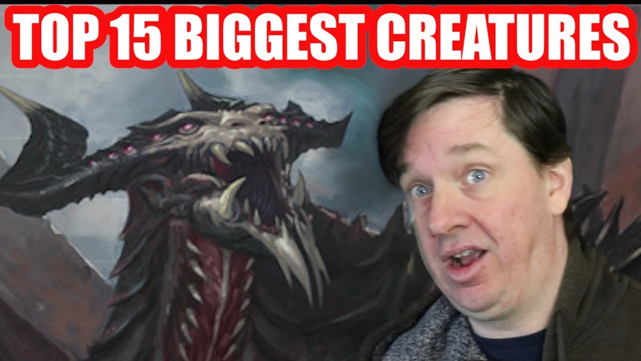 Top 15 Biggest Creatures In Magic: The Gathering - YouTube