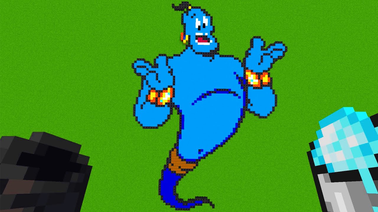 How To Draw in Minecraft ? | Pixel Art | Genie - YouTube