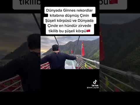 @LAMARTV.01 Kamil Zeynallı çində şüşəli körpüdə gəzdi.