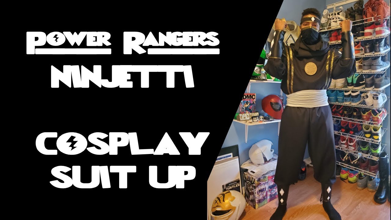 Mighty Morphin Power Rangers Ninjetti cosplay suit up - YouTube