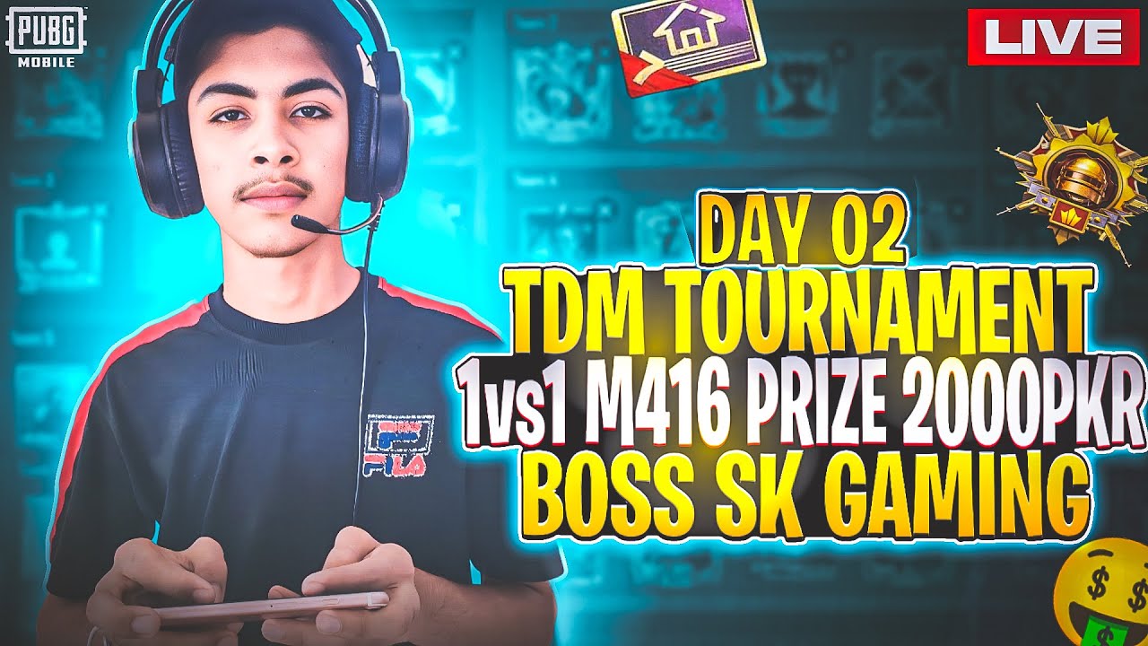 PUBG MOBILE | (Day 03 )💸Let's Play Tdm Tournament! 1vs1 M416 Prize Pool ...