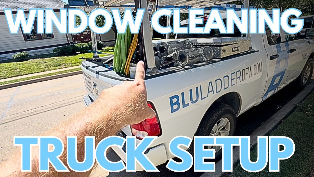 This is how my truck setup is optimized for window cleaning - YouTube