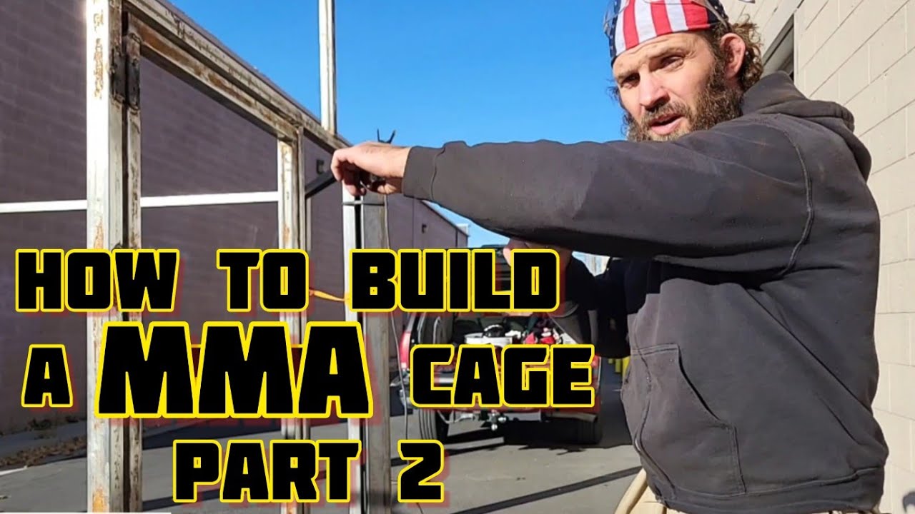 How to build a MMA cage part 2. Drilling steel. - YouTube