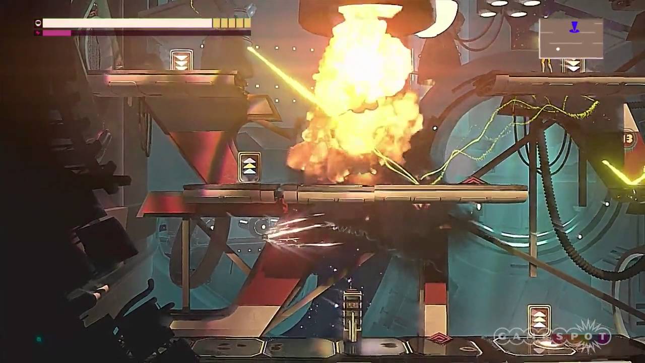 Headlander - Defend the Rogue Eye Gameplay - YouTube