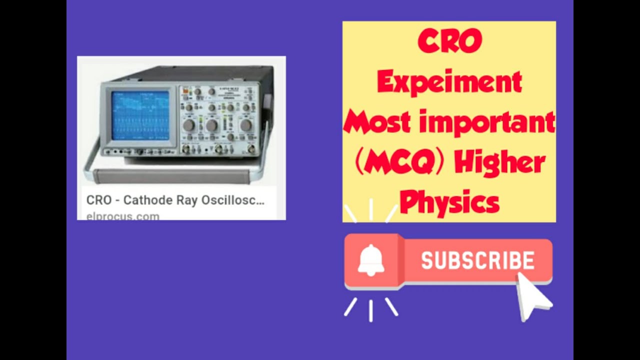 Most important( MCQ)of CRo experiment - YouTube