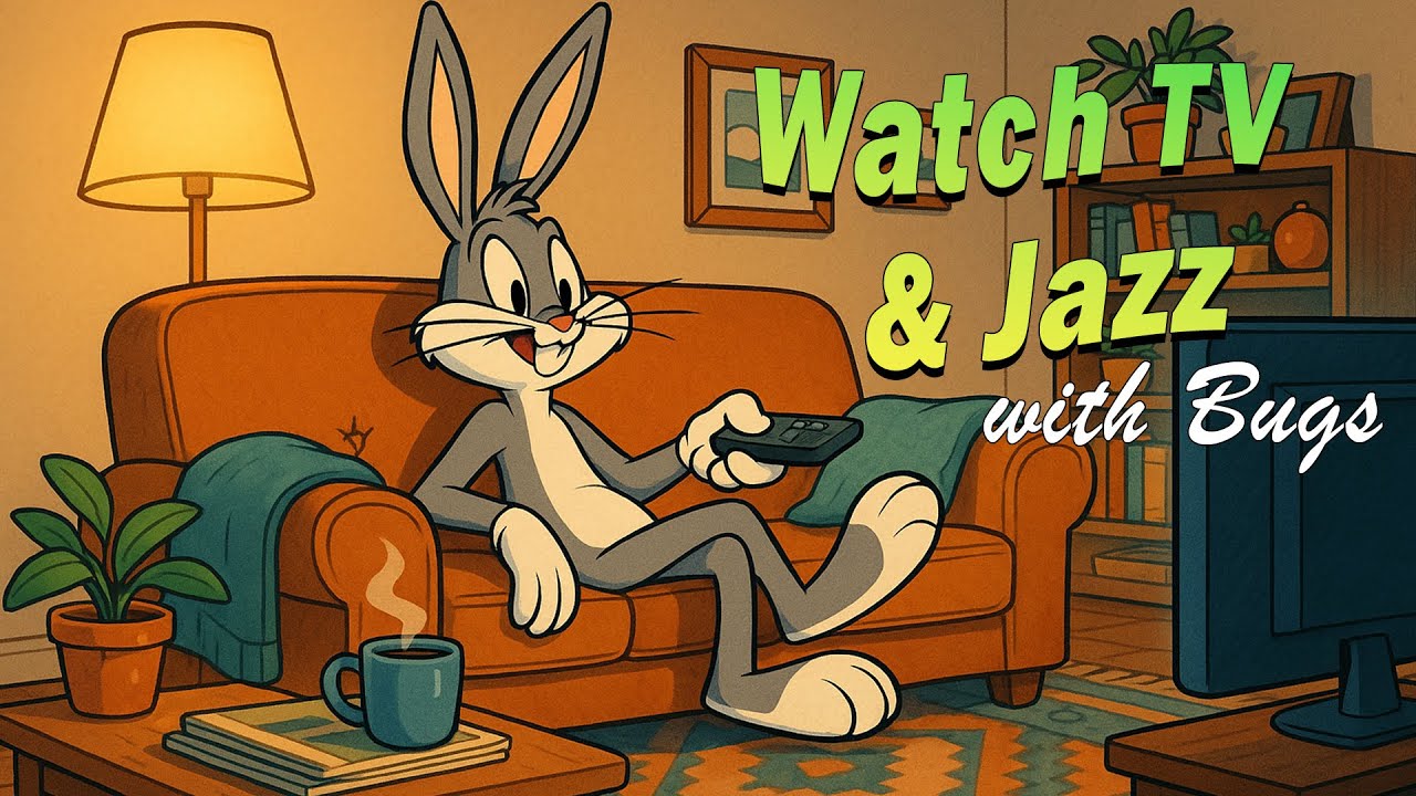 Watch TV With Bugs Jazz 🎼Warm Evening Jazz - YouTube