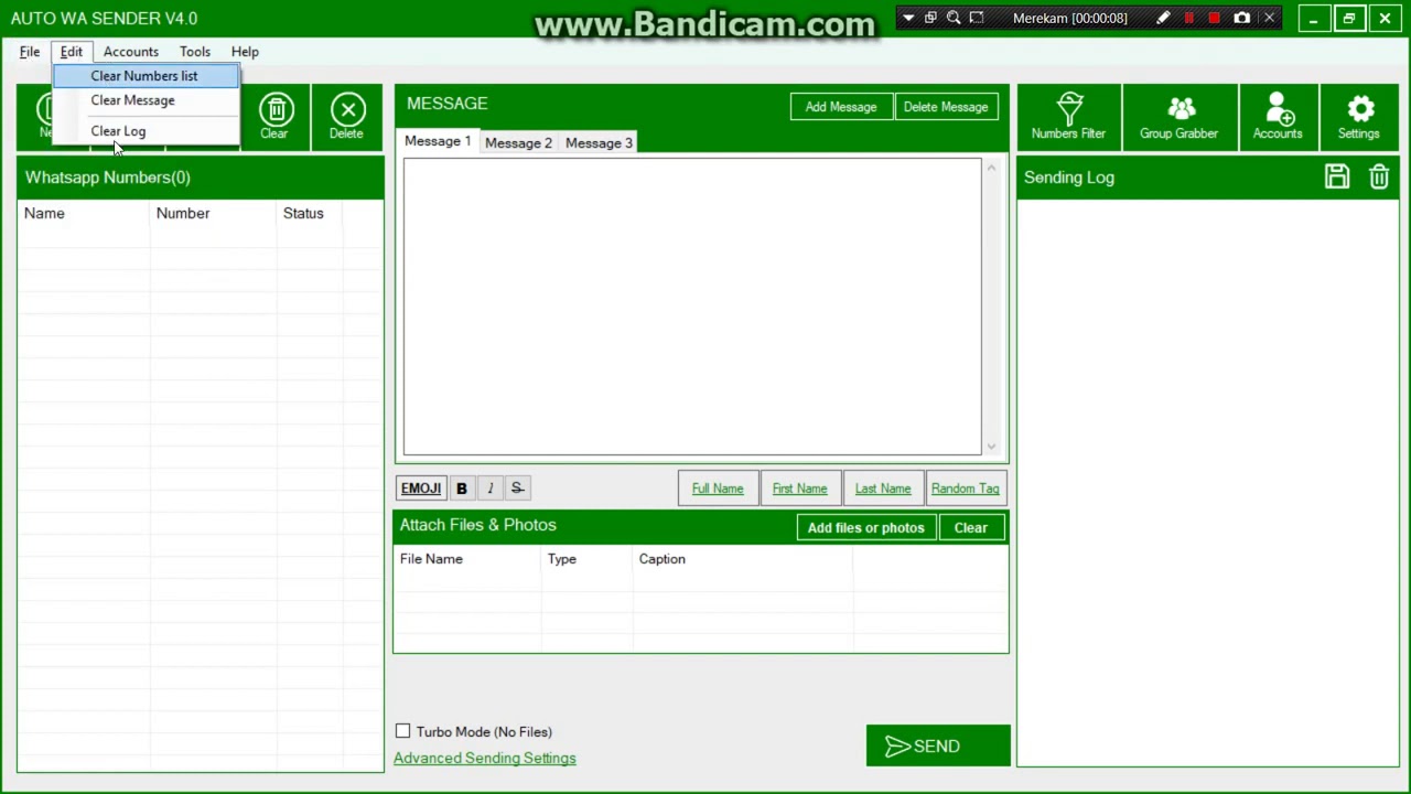 Auto WA SENDER. Versi 5.9 - YouTube