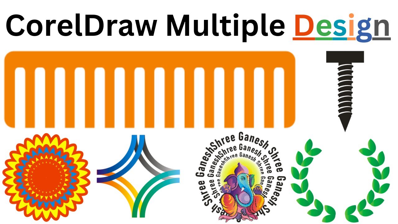 Multiple Design in Corel | New Designs In CorelDraw | #corelDraw ...