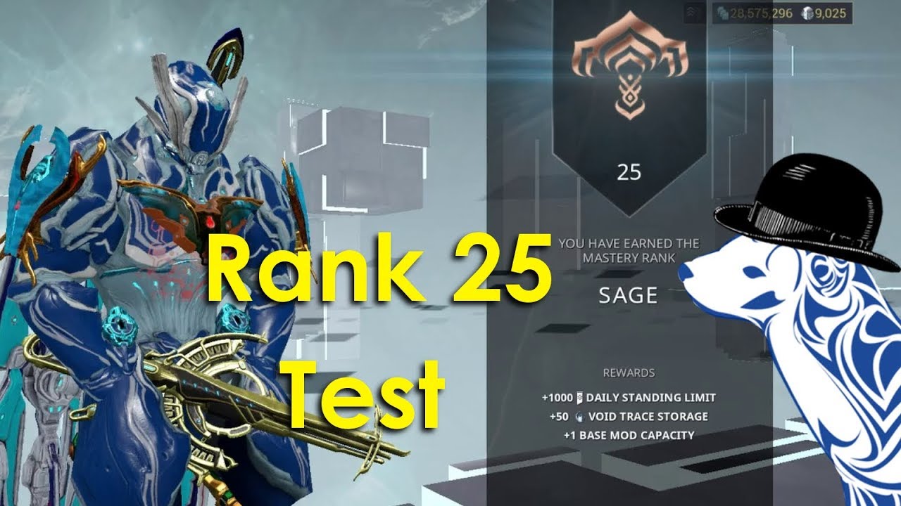 Mastery Rank 25 Test | Warframe - YouTube