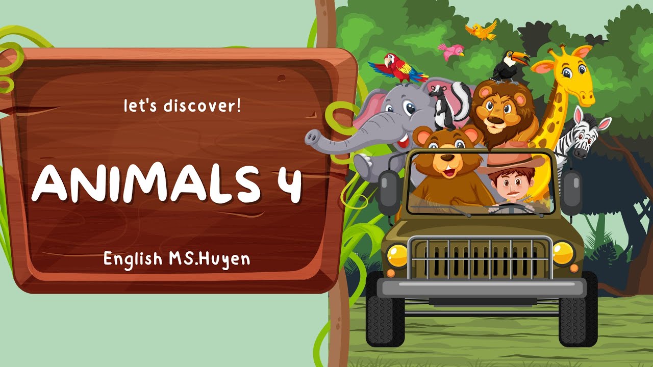 ANIMALS 4- PRE STARTER 2- Englishforkids-topic - YouTube