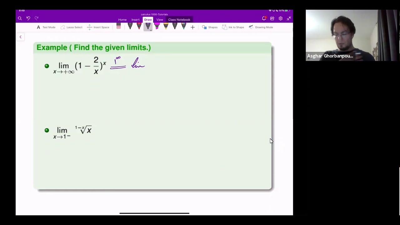 Labtube-(Calculus I)- Power Indeterminate forms - YouTube