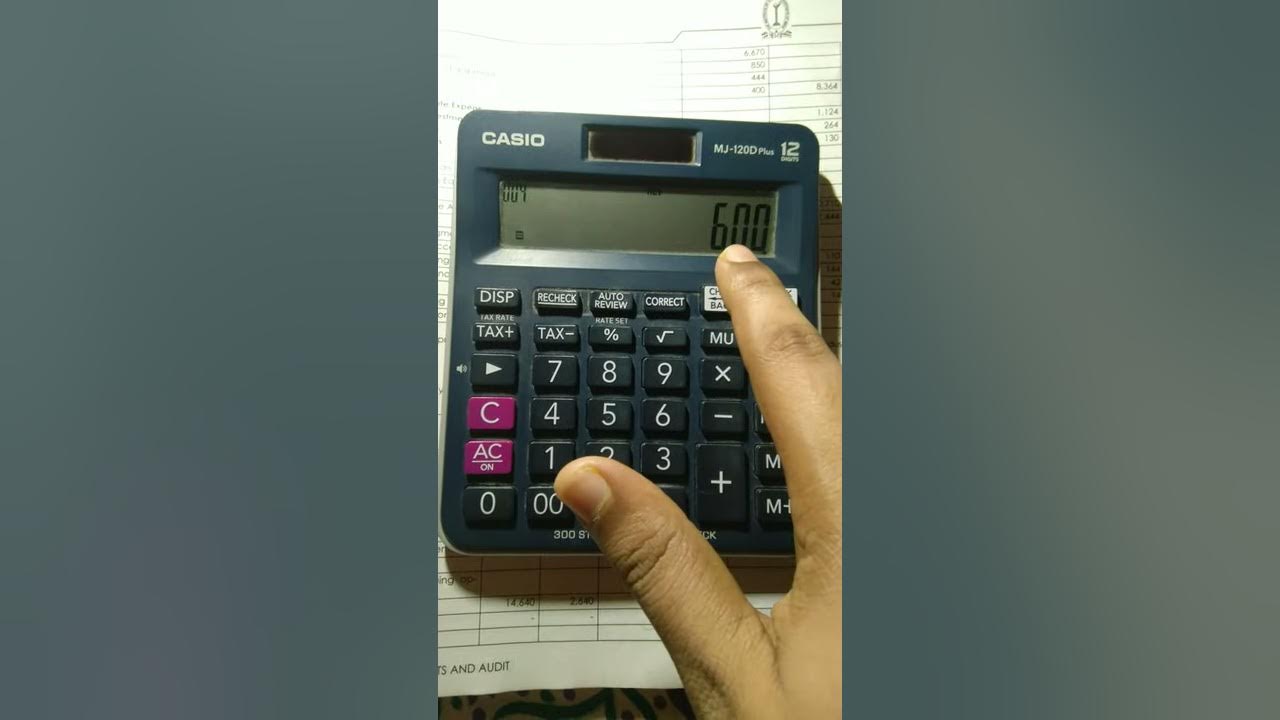 How to use CORRECT in casio calculator. - YouTube
