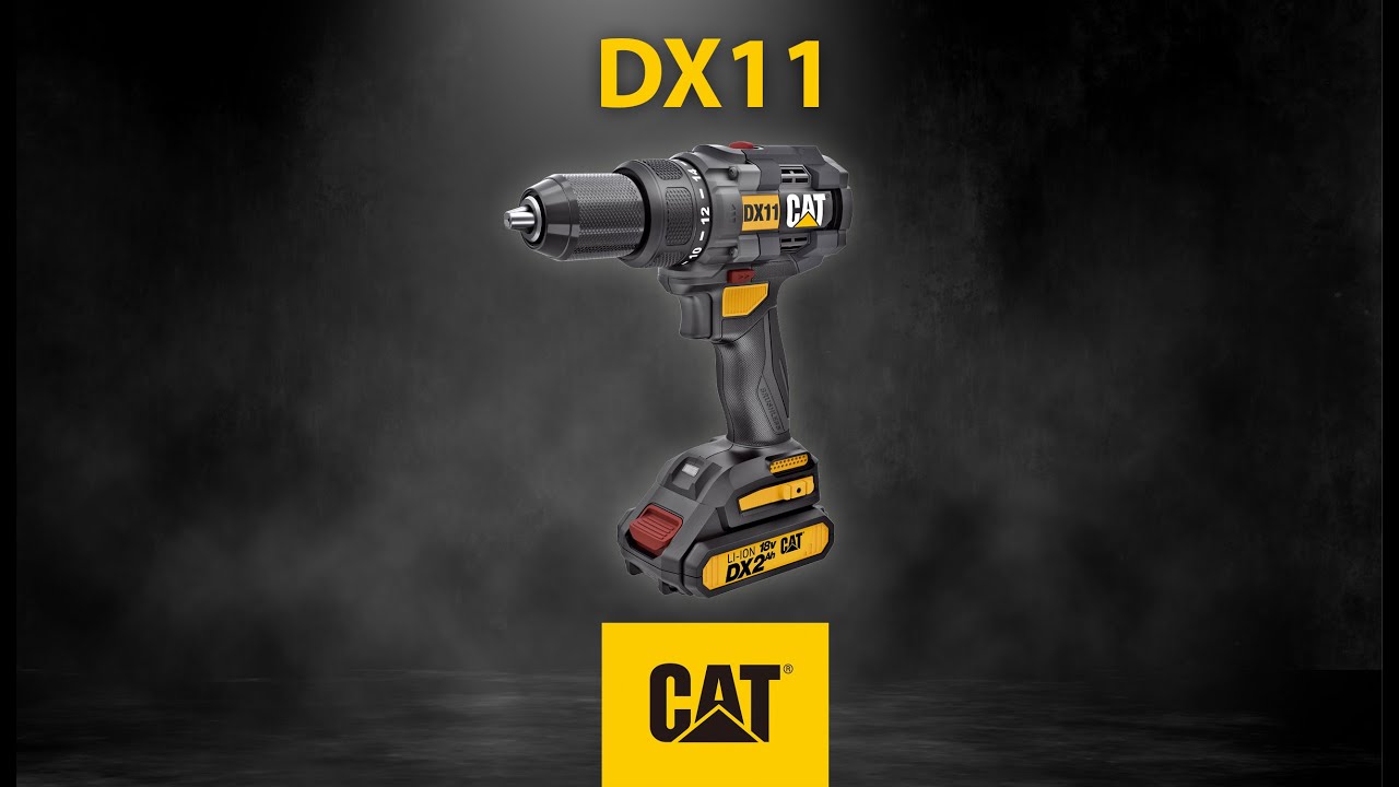 Cat® DX11 Power Tools Drills and Drivers —DX11— مثقاب كهربائي كاتربيلر - YouTube