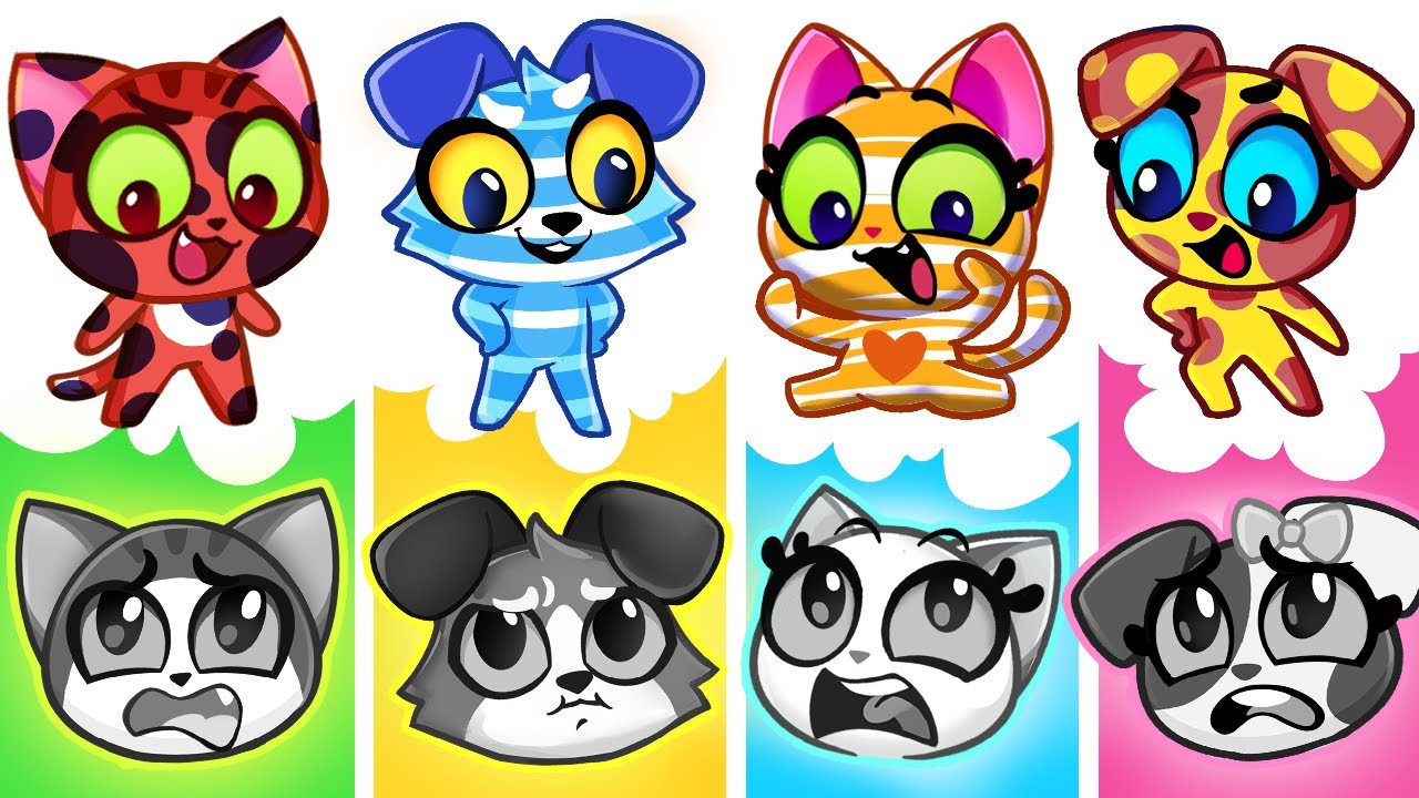 OH NO! Where Did My Color Go? 😨 My Pretty Color was Stolen || Kids ...