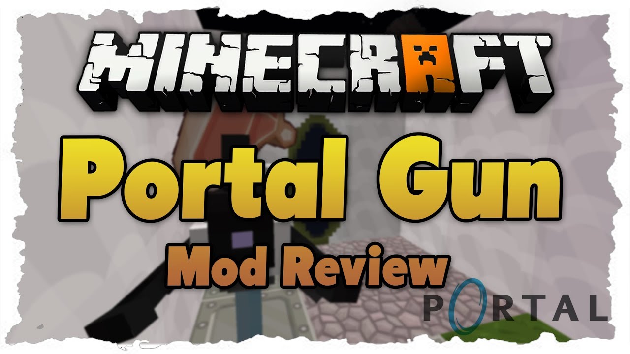 Minecraft Portal Gun MOD Review 1.6.4 // Portal Guns in Minecraft - YouTube