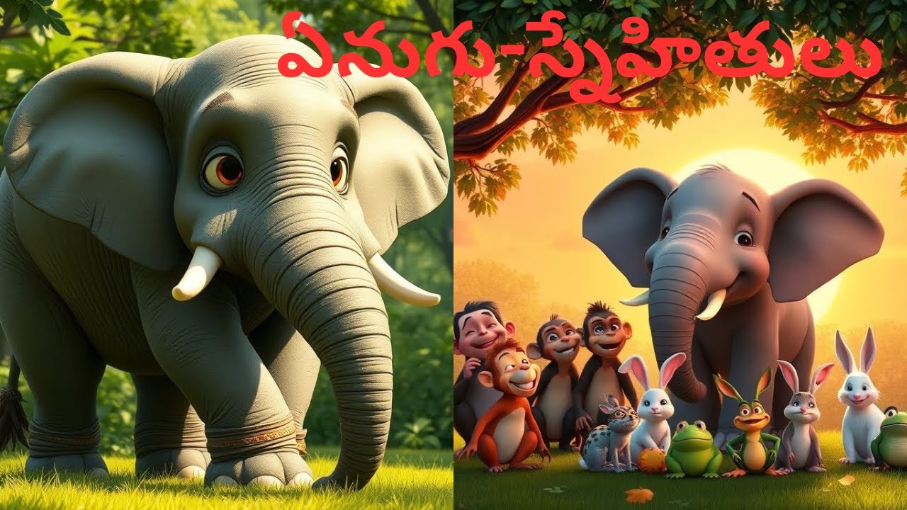 ఏనుగు మరియు అతని స్నేహితులు | A Heartwarming Elephant Friendship Story ...