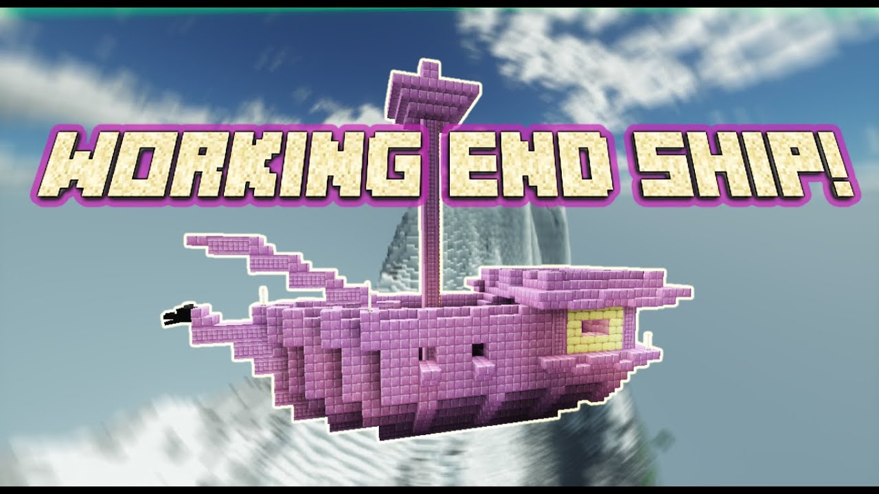 How To Make A Working End Ship In Minecraft - YouTube