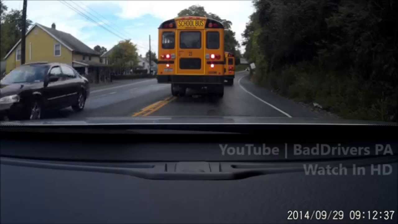 Bad Drivers Of PA 31 + Drifting School Bus - YouTube