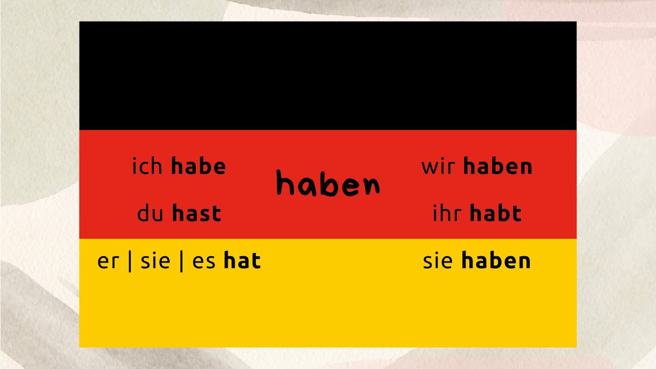 German verb: haben #learngerman - YouTube