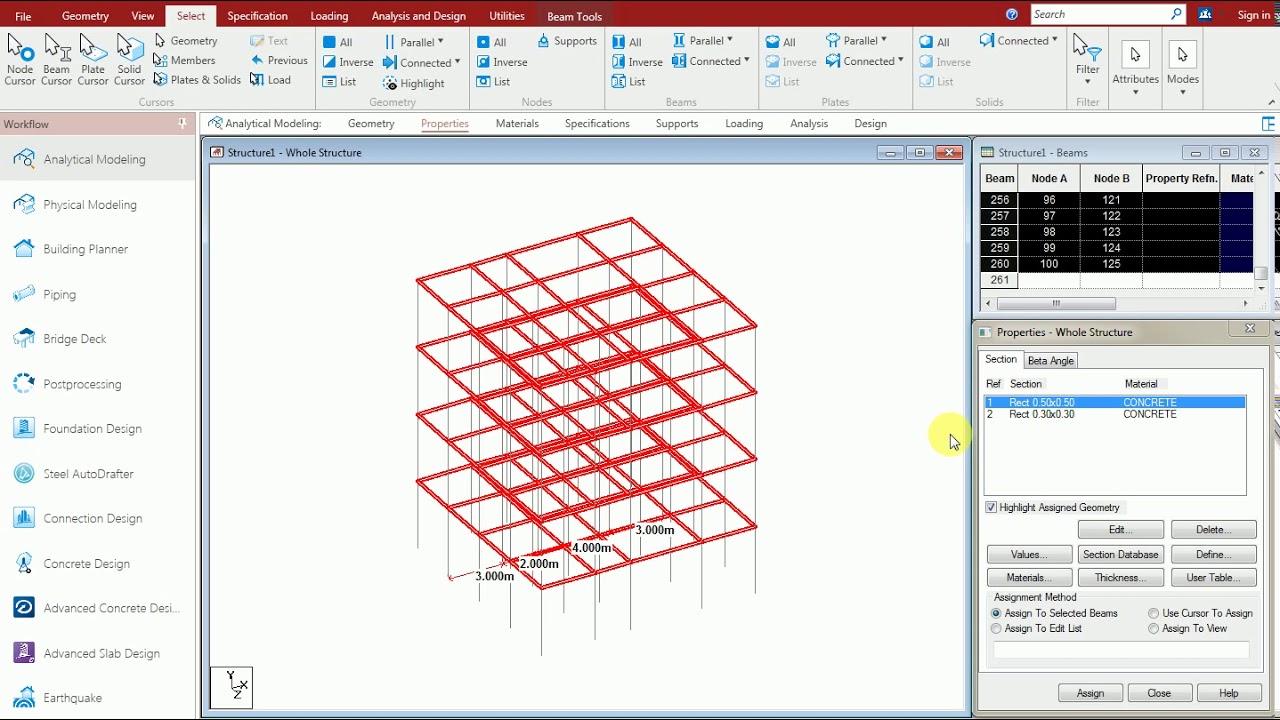 CONCRETE PROPERTY ON STRUCTURAL WIZARD- CONCRETE,ASSIGNING INTO STAAD ...