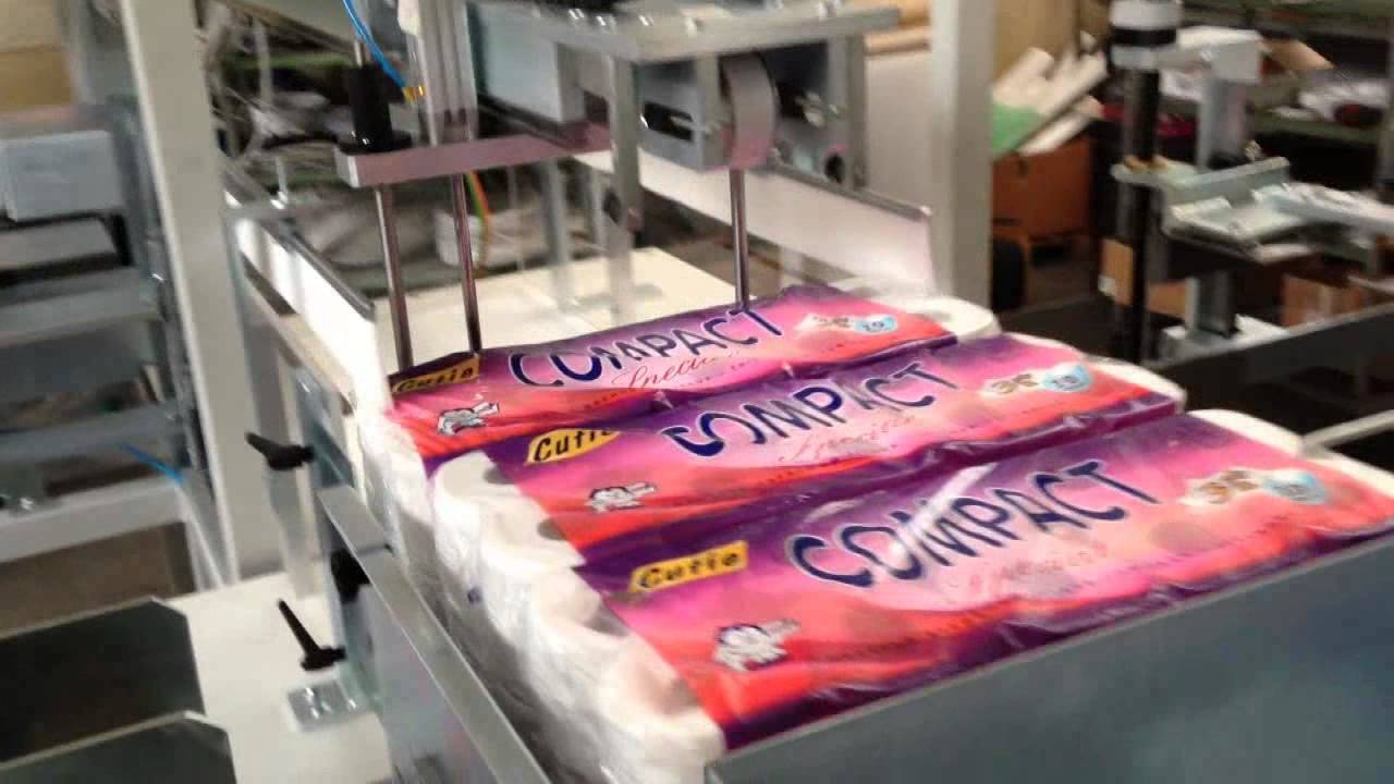 BUNDLER MACHINE FOR ROLLS PACKS AND BAGS - YouTube