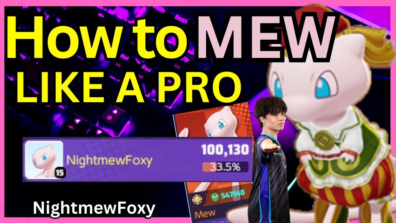 How to MEW like a PRO in Top 50 Rank | MEW Pokemon Unite - YouTube
