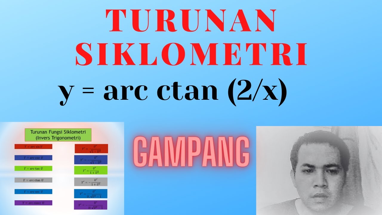 turunan arc cot (2/x) - YouTube