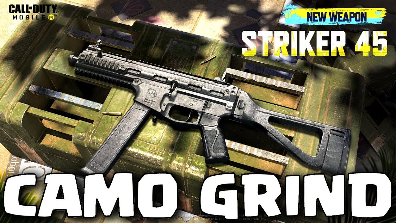 NEW STRIKER 45 SMG Camo Grind in CoD Mobile - YouTube