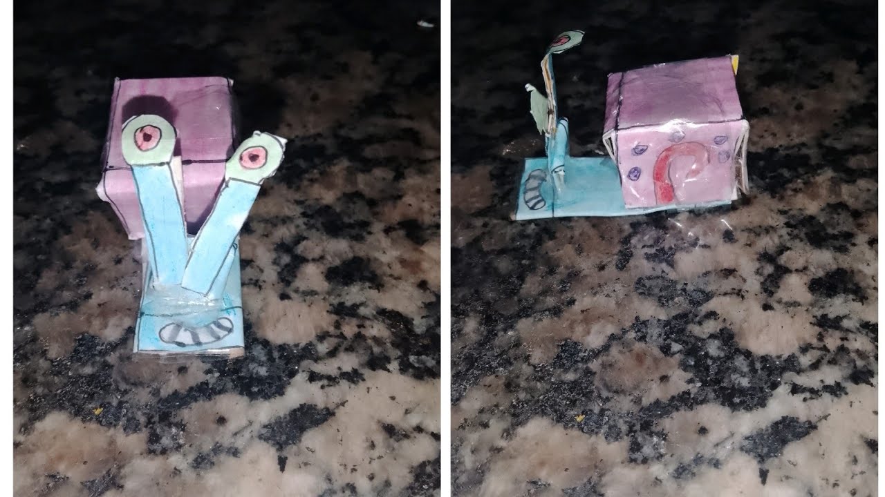 como fazer o gary de Bob esponja de papel paper toy - YouTube