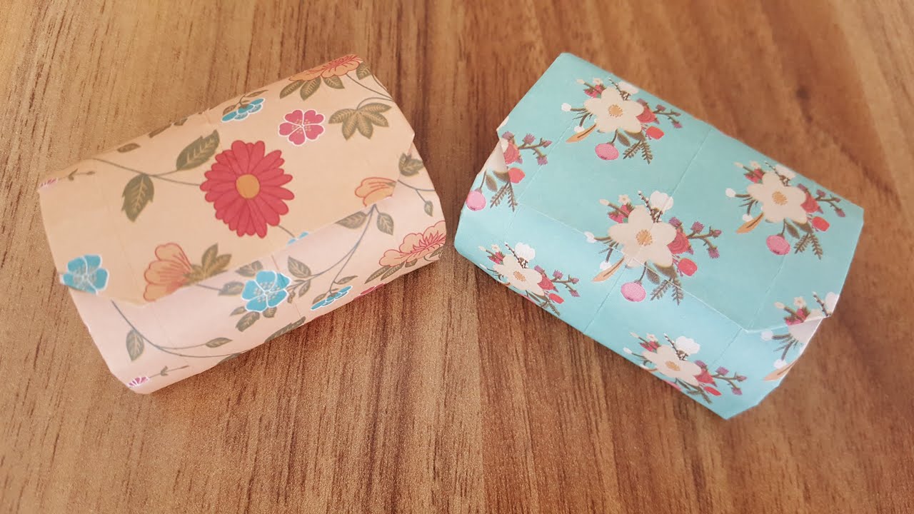 ORIGAMI MINI BAG - DIY - How to make hand made paper arts. - YouTube