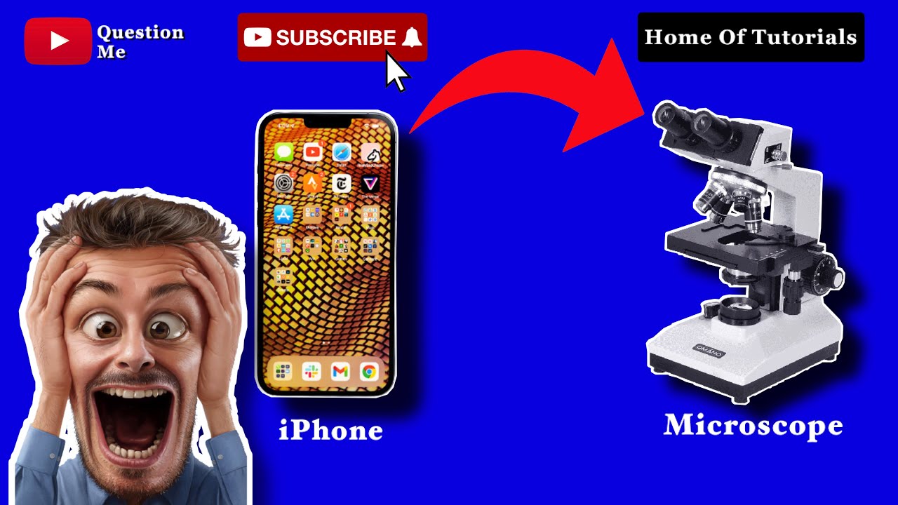 Turn iPhone into a microscope #iphone - YouTube