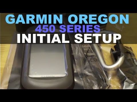 Garmin Oregon 450 - Initial Setup Unboxing - YouTube