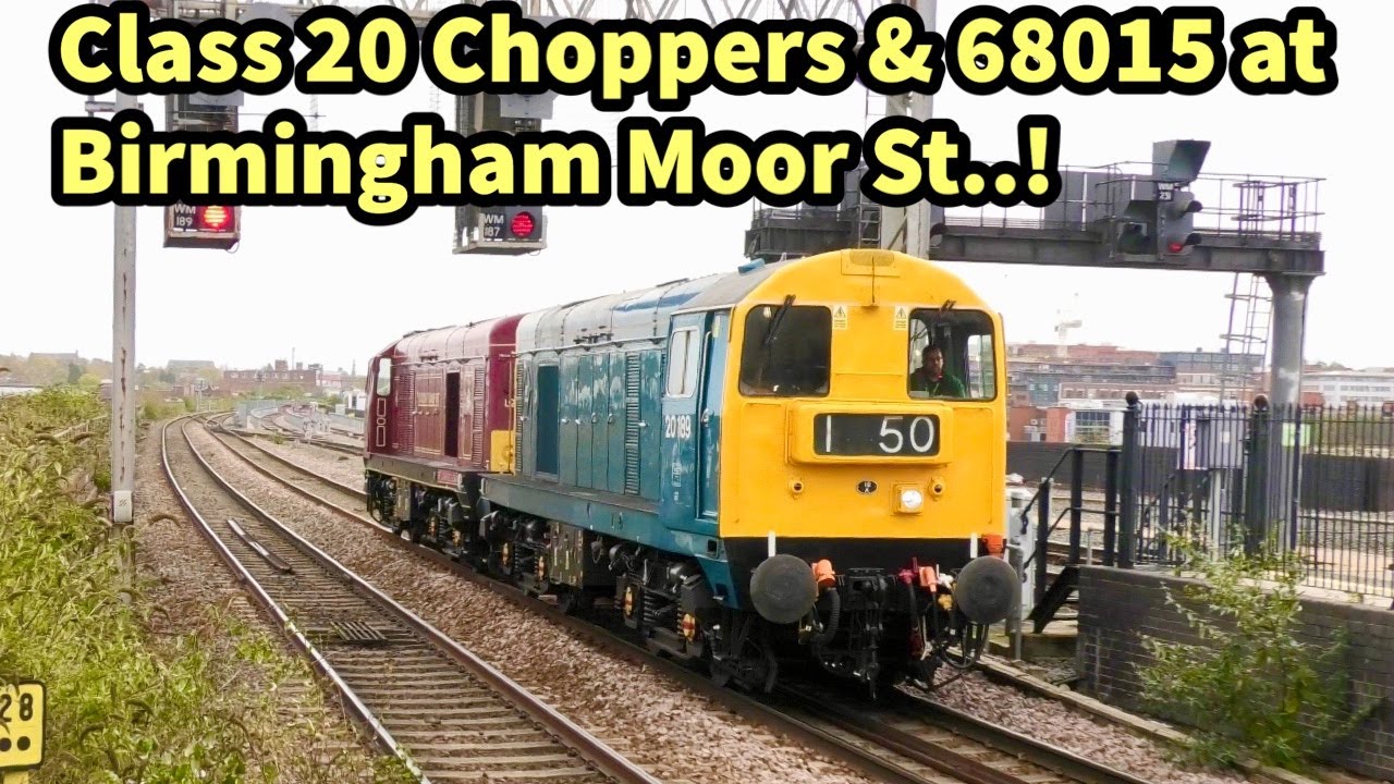 Class 20 Choppers working 0Z20 Tyseley Steam Trust - Worcester T.C at ...
