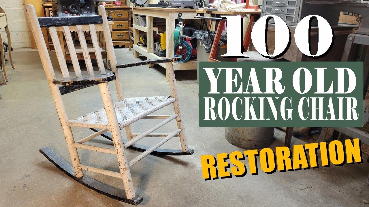 Restoring a 100 year old Rocking Chair! #restoration #furniture - YouTube
