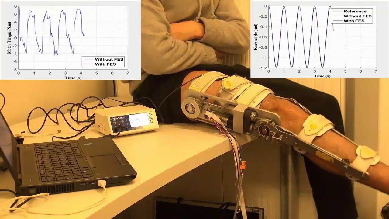 Hybrid Control of the knee joint - YouTube